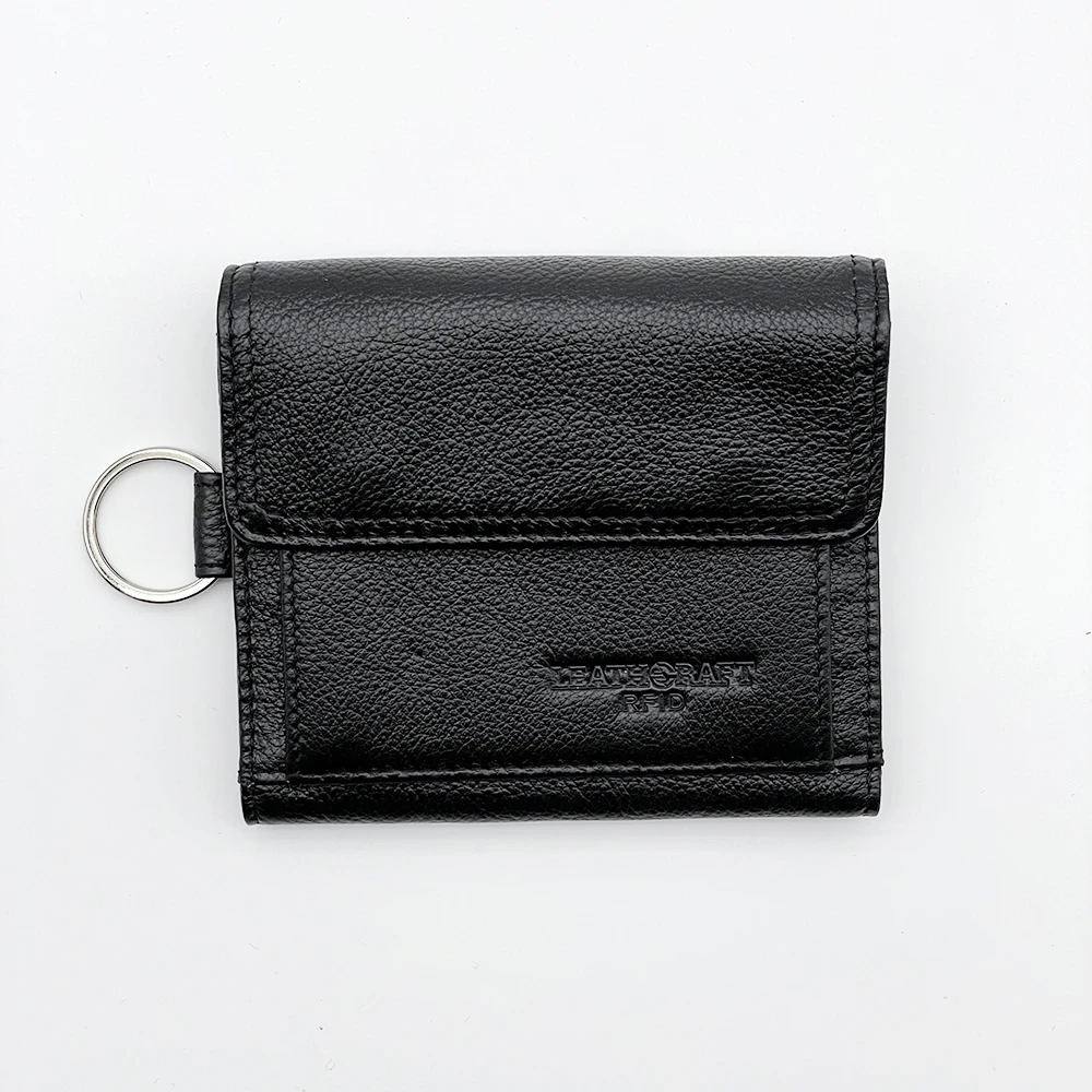 Leatheraft TRAVIS BUSINESS GENUINE LEATHER RFID COIN WALLET | YOHO